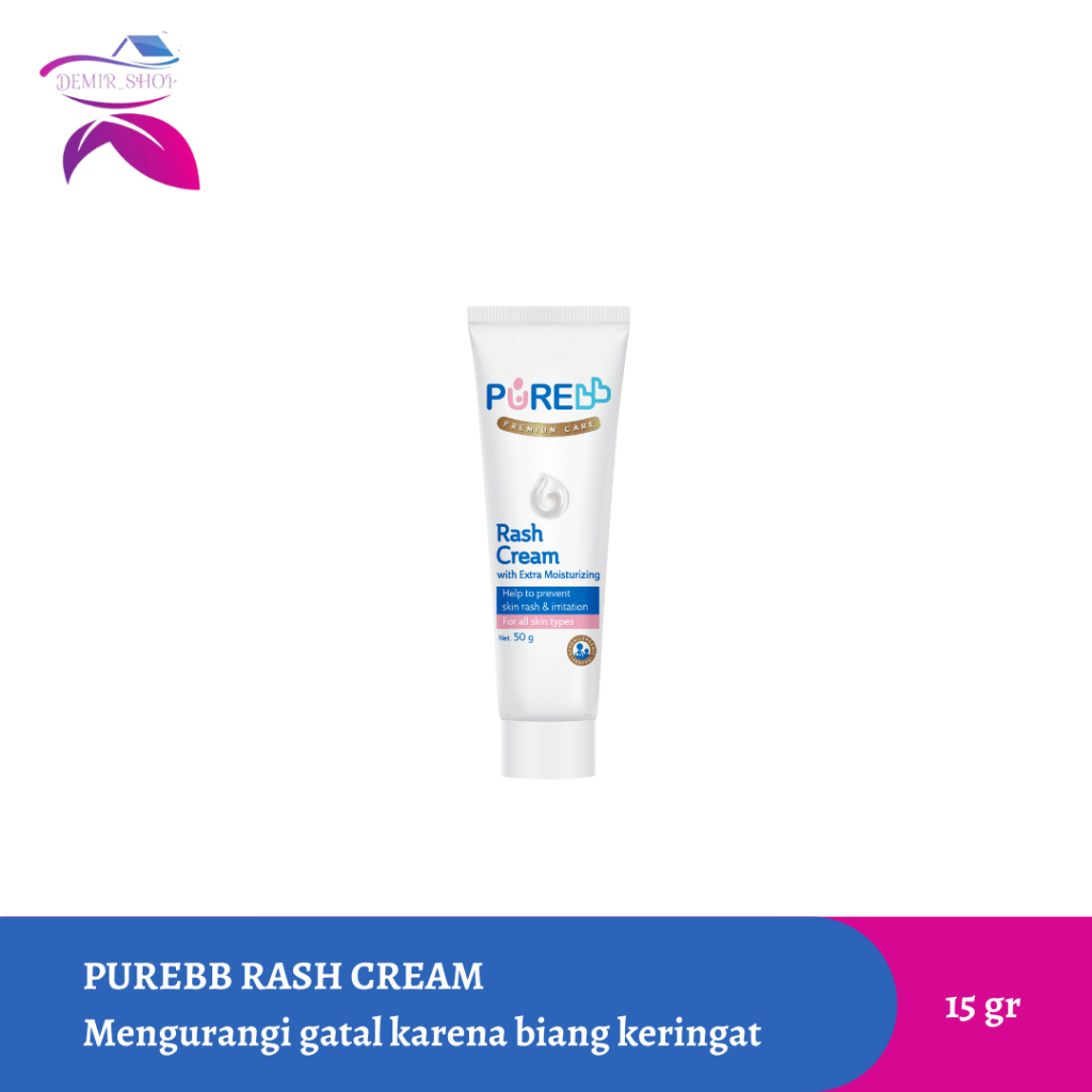 Jual Purebb Rash Cream 15 gr - Krim Pereda Gatal Ruam Popok | Shopee ...