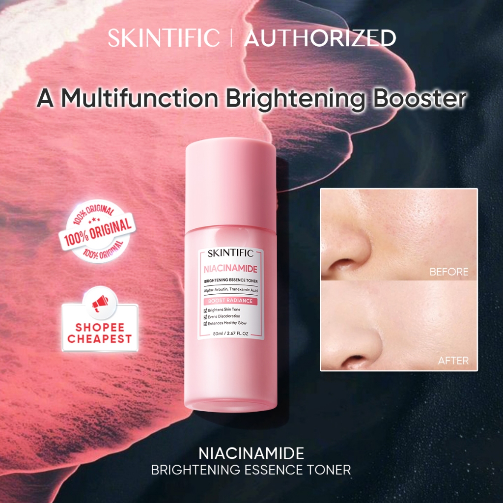 Jual [SKINTIFIC AUTHORIZED] Niacinamide Brightening Essence Toner 80ml ...