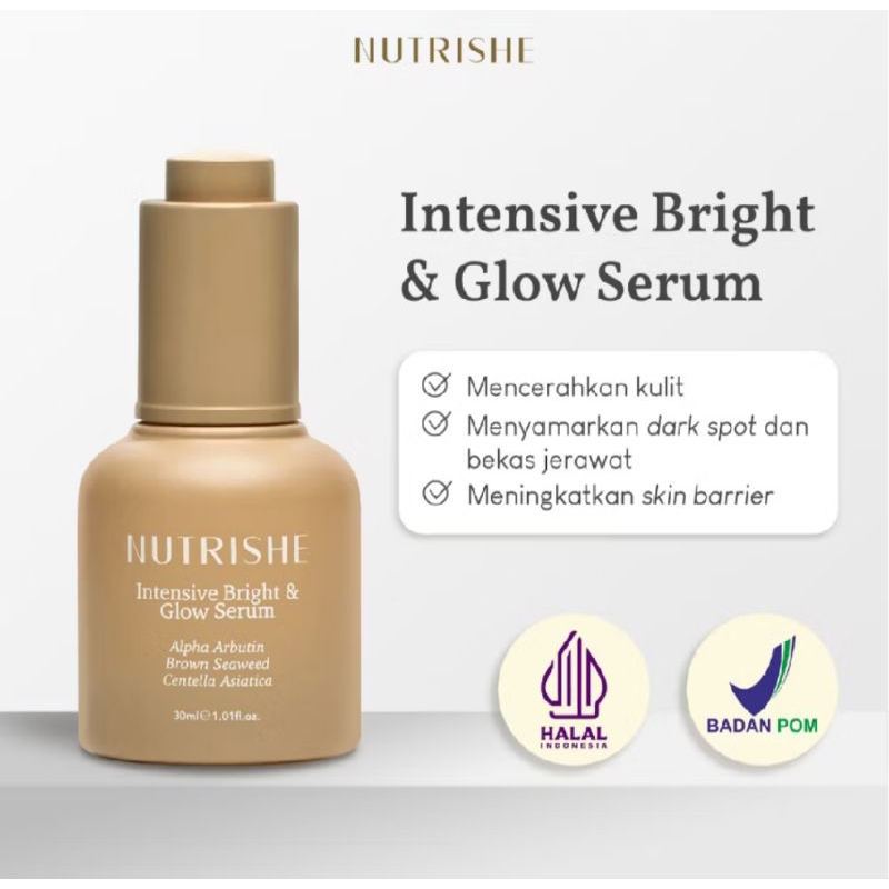 Jual Nutrishe Intensive Bright & Glow Serum 20ml | Shopee Indonesia