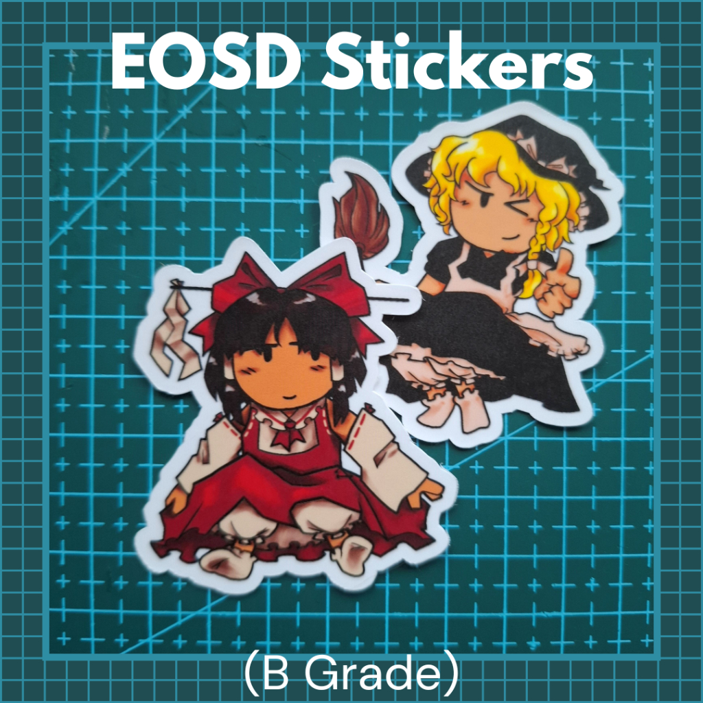 Jual Sticker Fanmade Touhou Project - EOSD (Marisa & Reimu) | Shopee ...