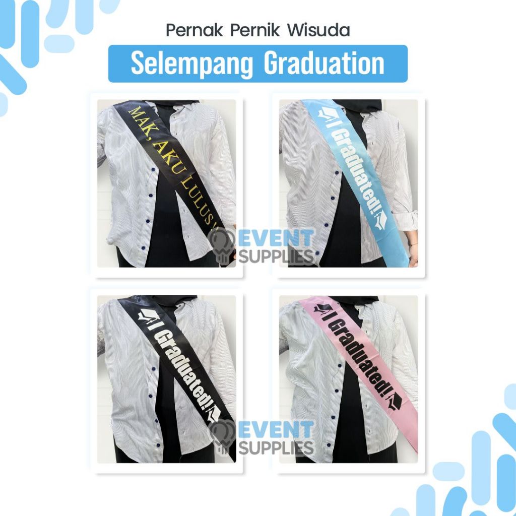 Jual Selempang Bahu Wisuda Graduation Congratulation / Selendang ...