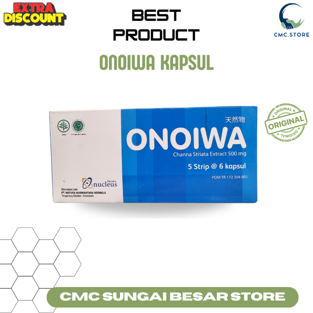 Jual Onoiwa (Ekstrak Ikan Gabus) 500 mg 30 Kapsul | Shopee Indonesia