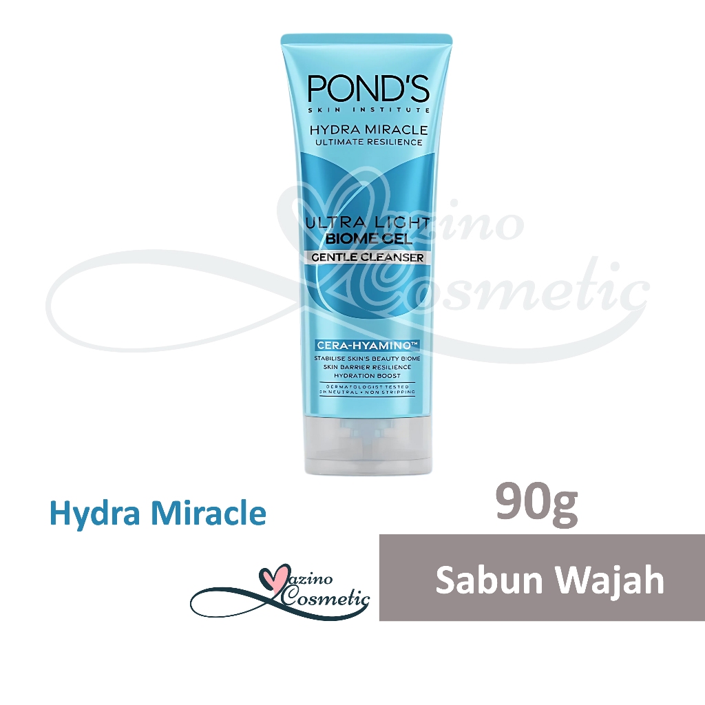 Jual Ponds Hydra Miracle Ultra Light Biome Gel Gentle Hydrating Facial Wash 90g | Shopee Indonesia