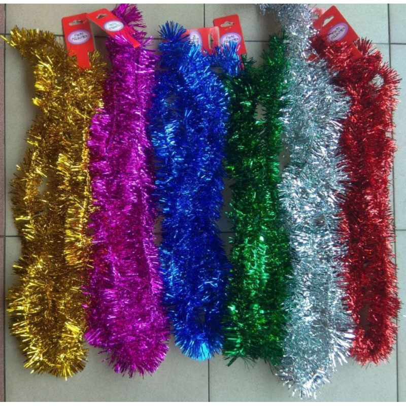 Jual Slinger Rumbai Ulang Tahun / Tinsel Warna Warni | Shopee Indonesia