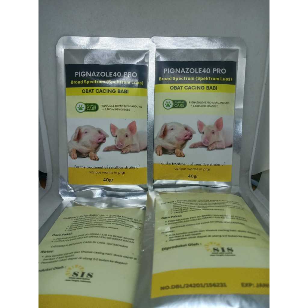 Jual pignazole 40 pro obat cacing spektrum luas berbentuk serbuk larut ...