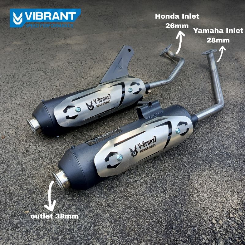 Jual Knalpot Standar Racing Moncong Kinochi Original V-BRANZ7 Untuk ...