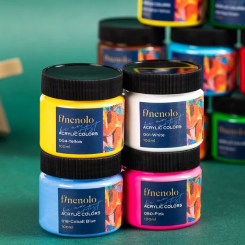 Jual Cat Lukis Acrylic Colours finenolo 100ml Cat Lukis Akrilik ...