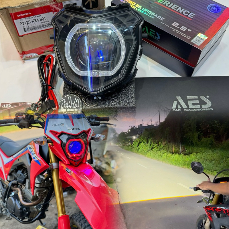 Jual LAMPU BILED CRF150 + SAKLAR VIXION ORI PNP CRF TINGGAL PASANG SET ...