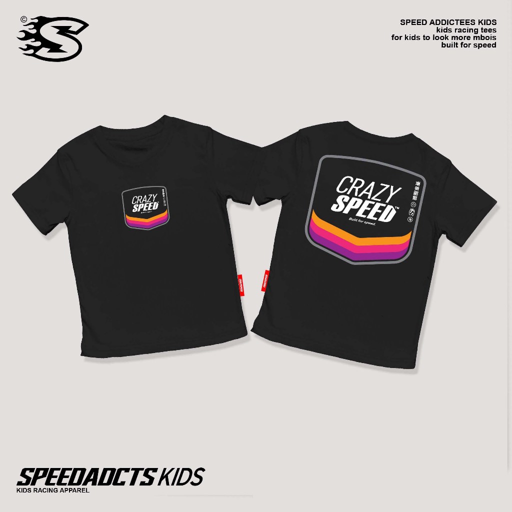 Jual Kaos Racing anak usia 1-12 tahun original crazyspeed K001 | Shopee ...