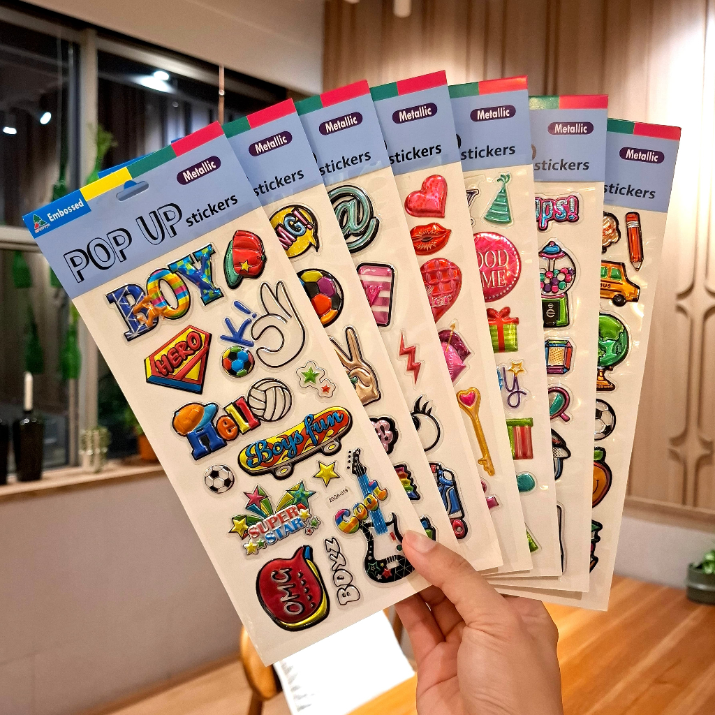 Jual Stiker Timbul Pop Up Sticker Gambar Tempel Anak Karakter Kartun 3 ...