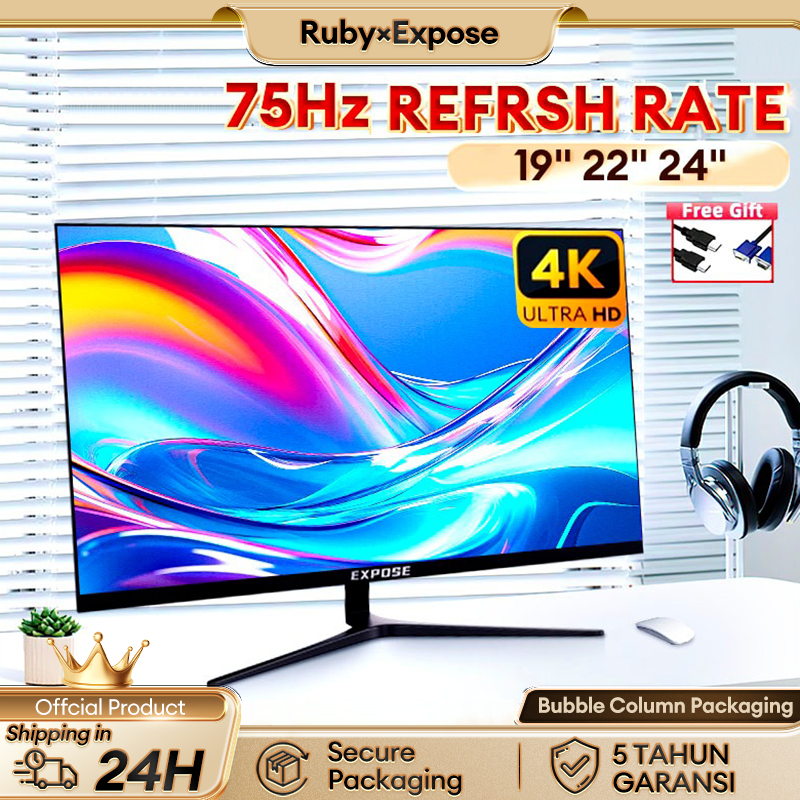 Jual Monitor 24 Inch PC Monitor 19 Inch Gaming Monitor 1M/S Kecepatan ...