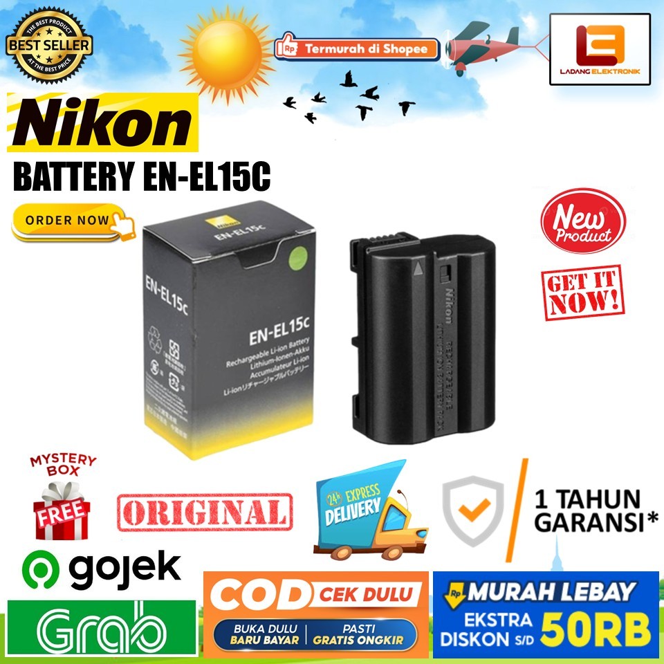 Jual Nikon Battery EN-EL15c Rechargeable Baterai - Batre Original Z6 - Z7 | Shopee Indonesia