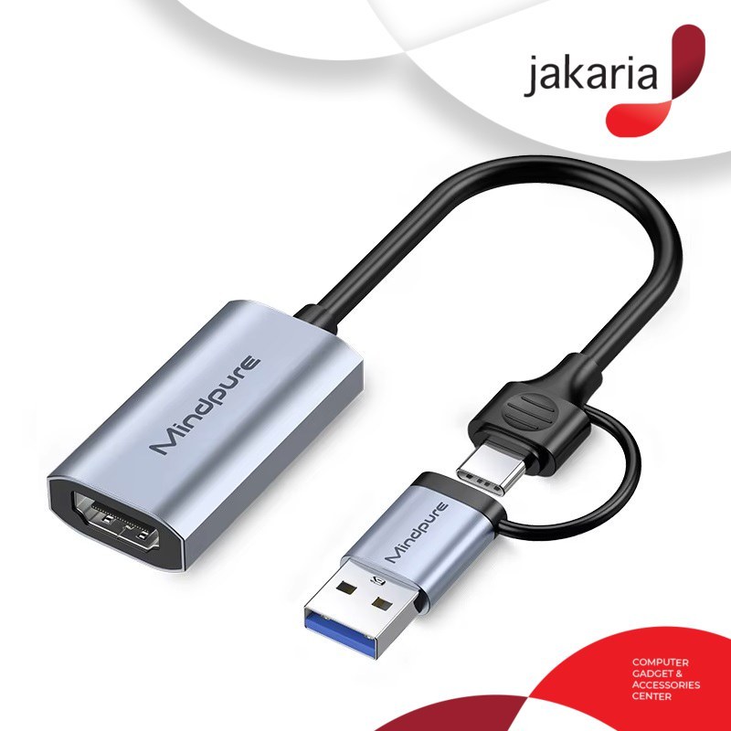Jual MINDPURE HDMI Capture Type C HDMI Video Capture Card Cable 4K USB ...