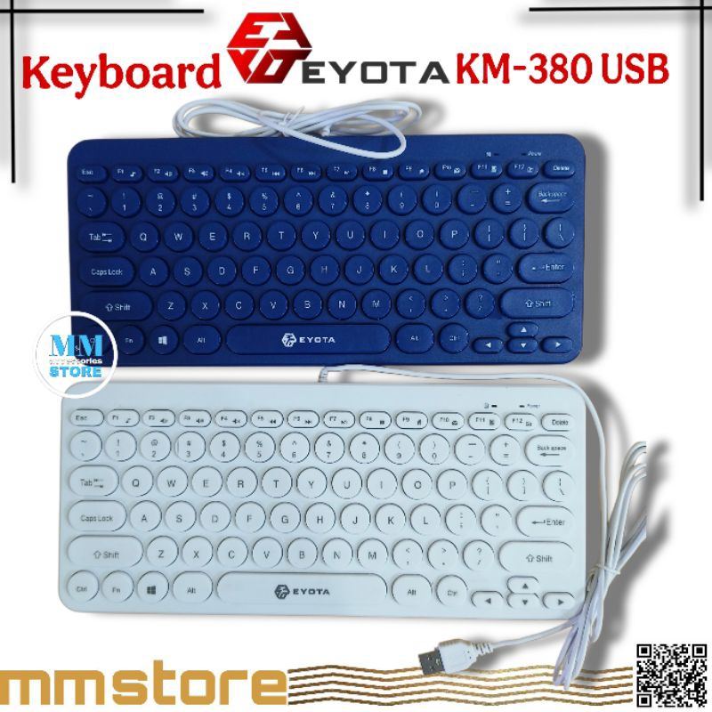 Jual Keyboard Mini USB Eyota KM380 Ultra Thin Keyboard | Shopee Indonesia