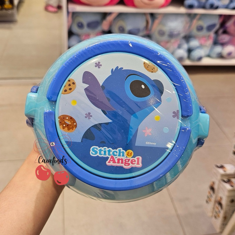 Jual MINISO x Stitch‼️Lunch Box / Double Layered Round Bento Box Lilo ...