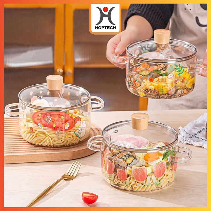 Jual Hoptech-Panci Soup Rebus Kaca Tebal 1600ml Borosilicate Glass ...