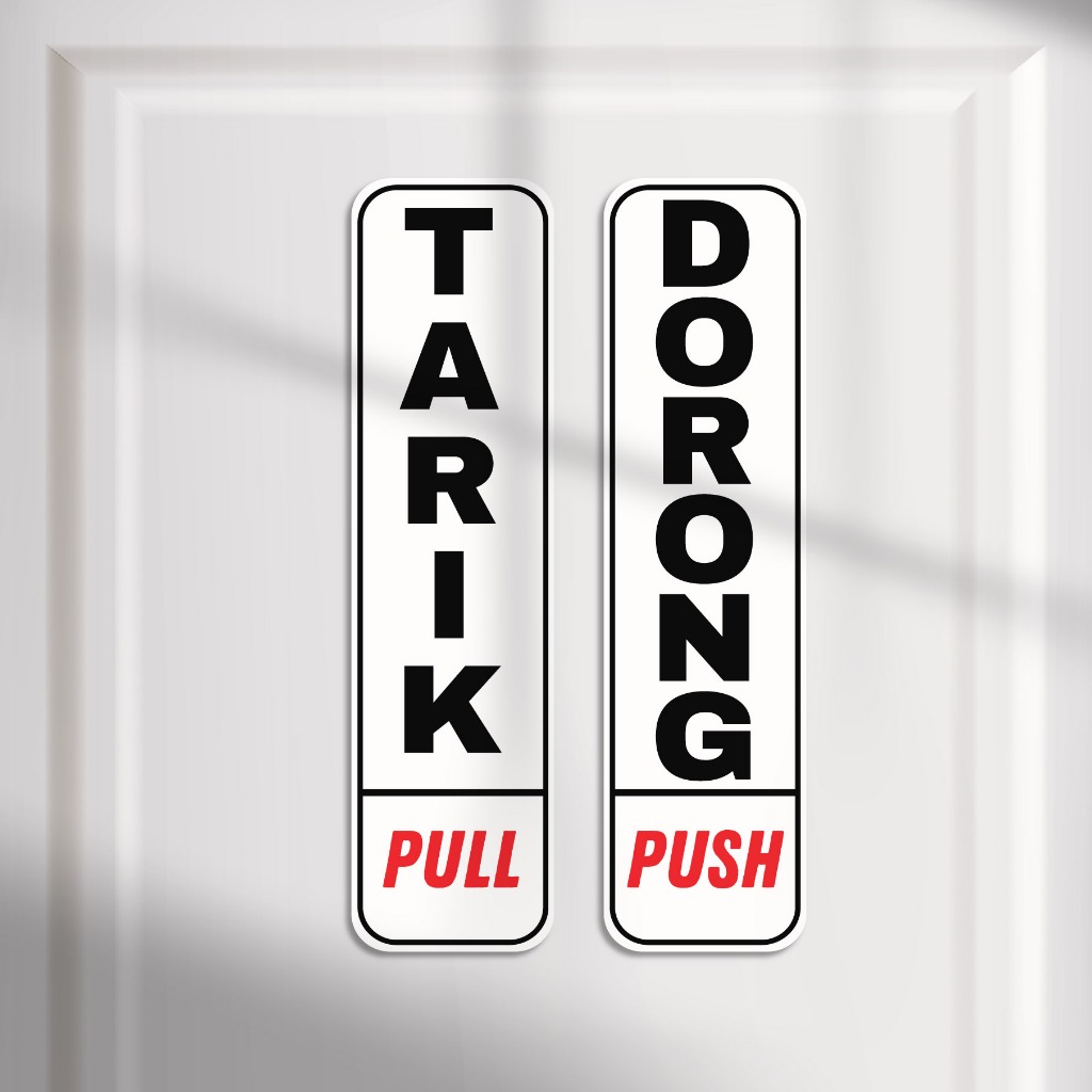 Jual Papan Signage Tarik Dorong Geser | Set 2 Pcs (Landscape) untuk ...