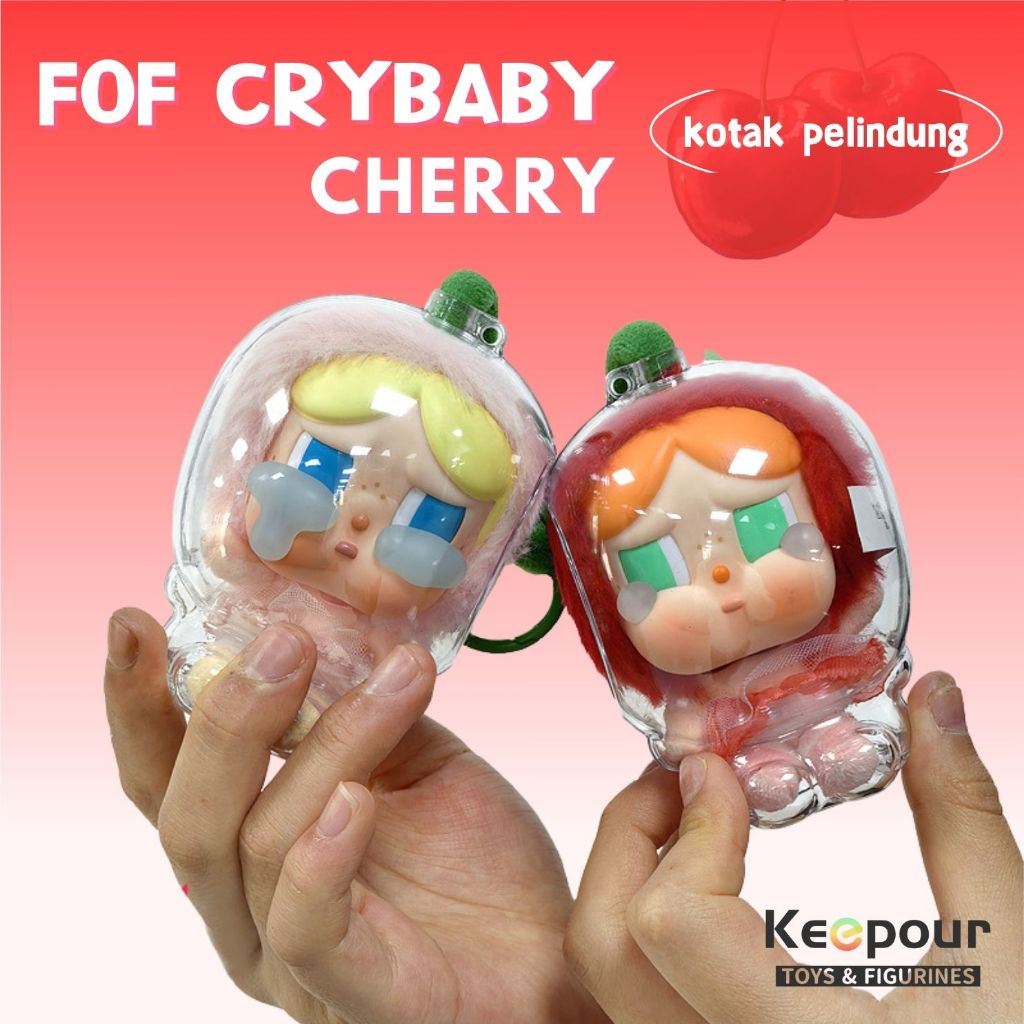 Jual POP MART CRYBABY CHERRY Premium Akrilik /Acrylic Cry Baby Cherry Protector Case Labubu ...