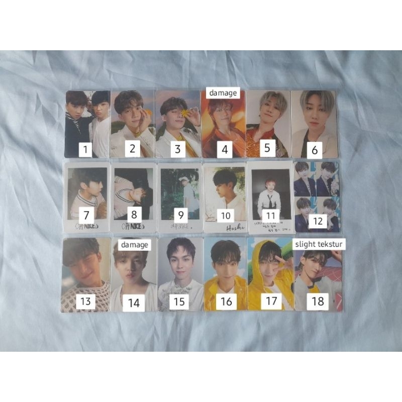Jual seventeen mingyu the8 hoshi jeonghan dk seungkwan woozi scoups wonwoo vernon photocard ...