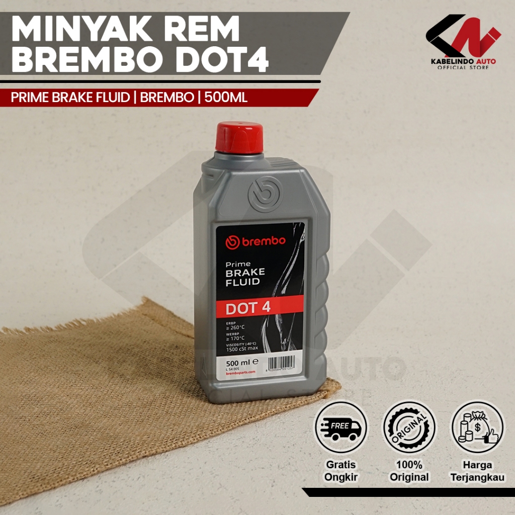 Jual BRAKE FLUID DOT 4 500ML BREMBO ORIGINAL - MINYAK REM - OLI REM 500 ...