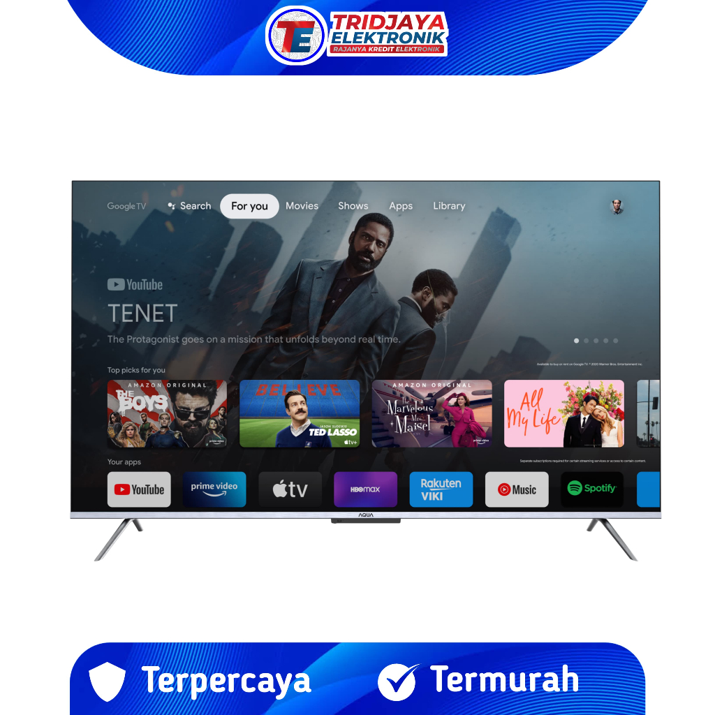Jual TV AQUA 55 Inch Bezel-Less Smart TV Murah Garansi Resmi | Shopee ...