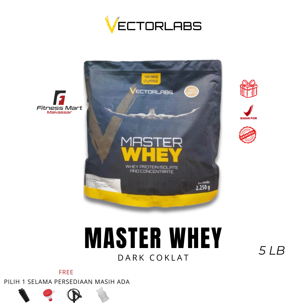 Jual Vectorlabs Master Whey Protein 5 lbs Susu Whey Protein Isolate ...