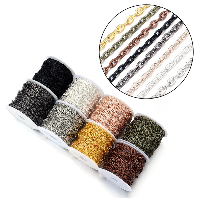 Jual Rantai Accessories Besi 0.8 Kerajinan DIY Per Meter | Shopee Indonesia