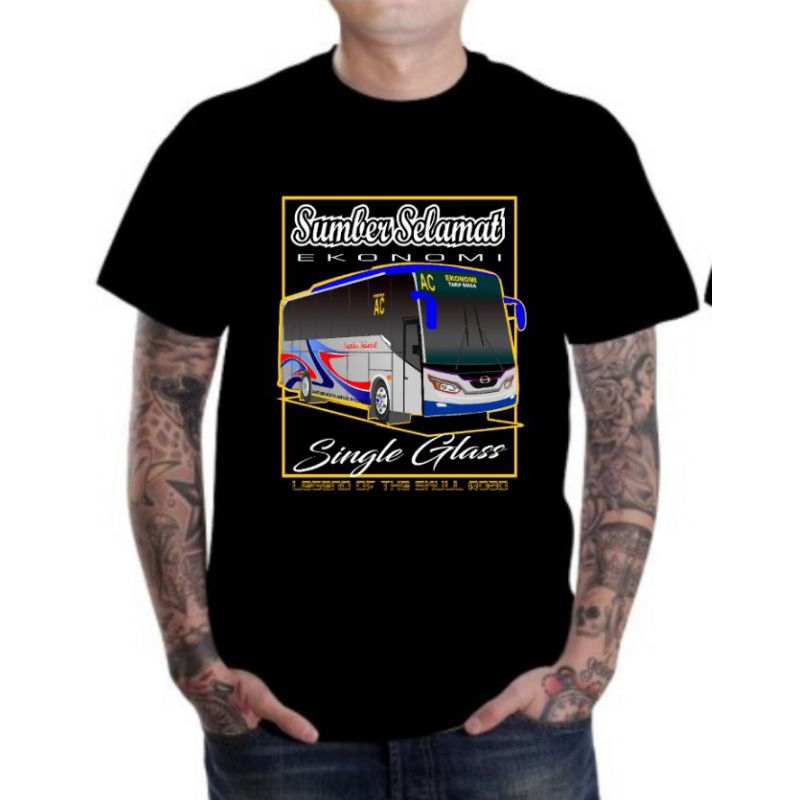 Jual kaos sumber selamat mania busmania bismania adiputro single glass ...