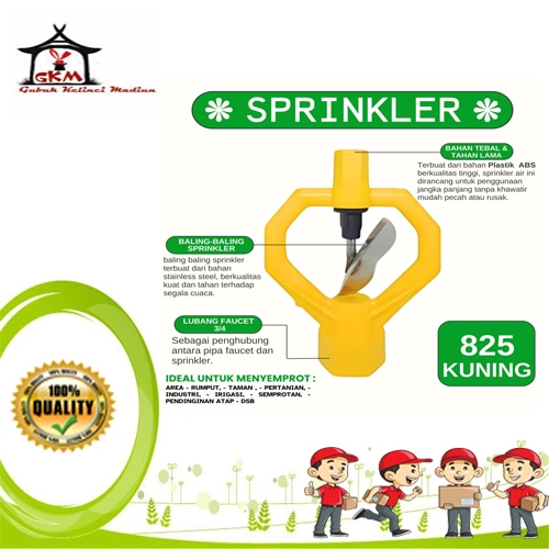Jual KINCIR AIR KUNING 825 Sprinkler /sprinkle / kincir air | Shopee ...