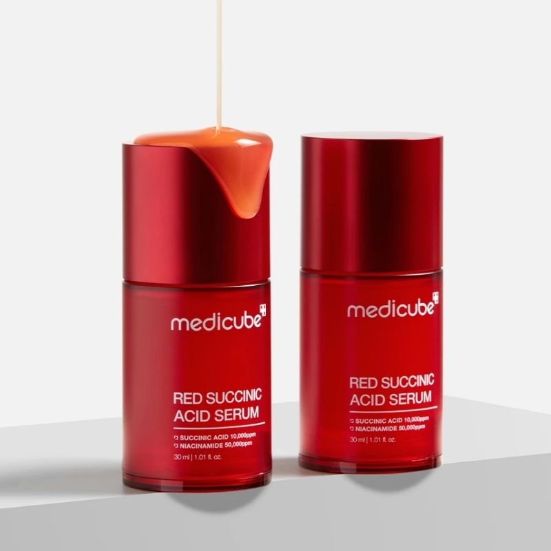 Jual MEDICUBE Red Succinic Acid Serum 30ml acne serum | Shopee Indonesia