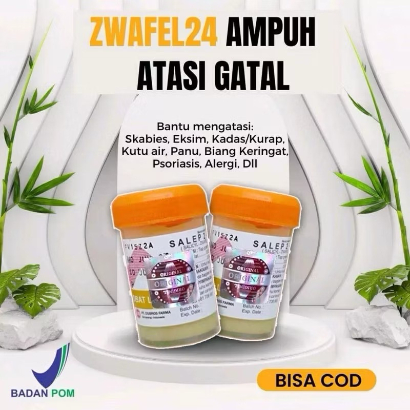 Jual Salep Gatal Zwafel 24 Original 100% Obat Saleb Gatal Panu Kadas ...
