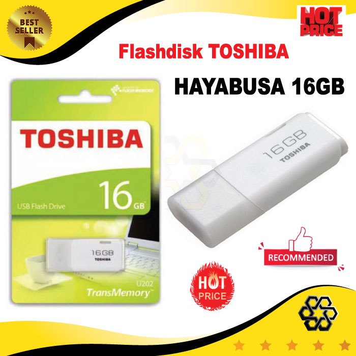 Jual FlashDisk Thosiba 16GB - USB ORIGINAL 16GB Flashdrive - Toshiba ...