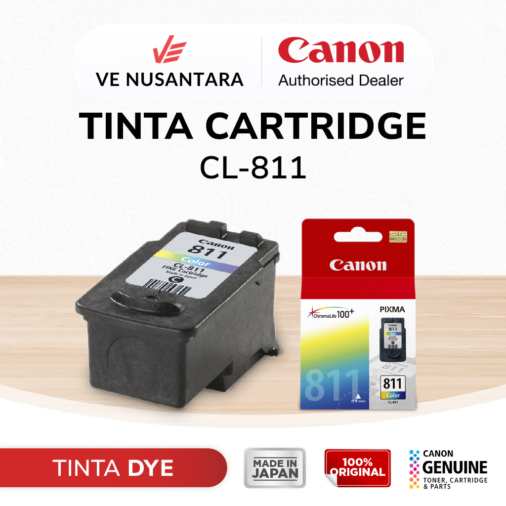Jual Tinta Original Canon 811 Color CL811 - Tinta Canon iP2770 MP258 ...