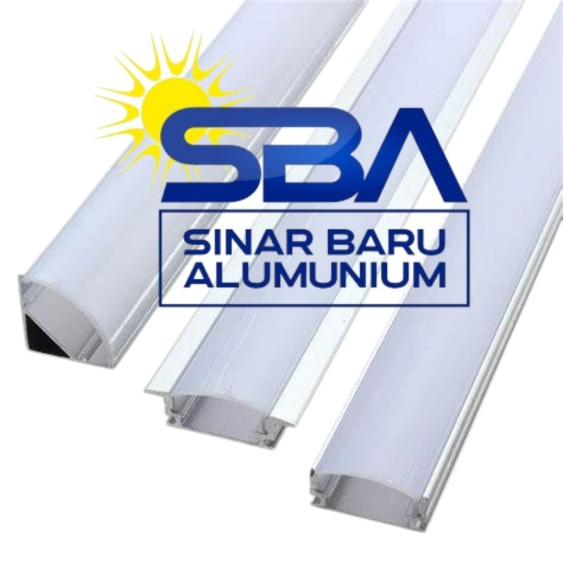 Jual Lis alumunium LED lampu Strip/Light Trough / Cover Lampu led ...