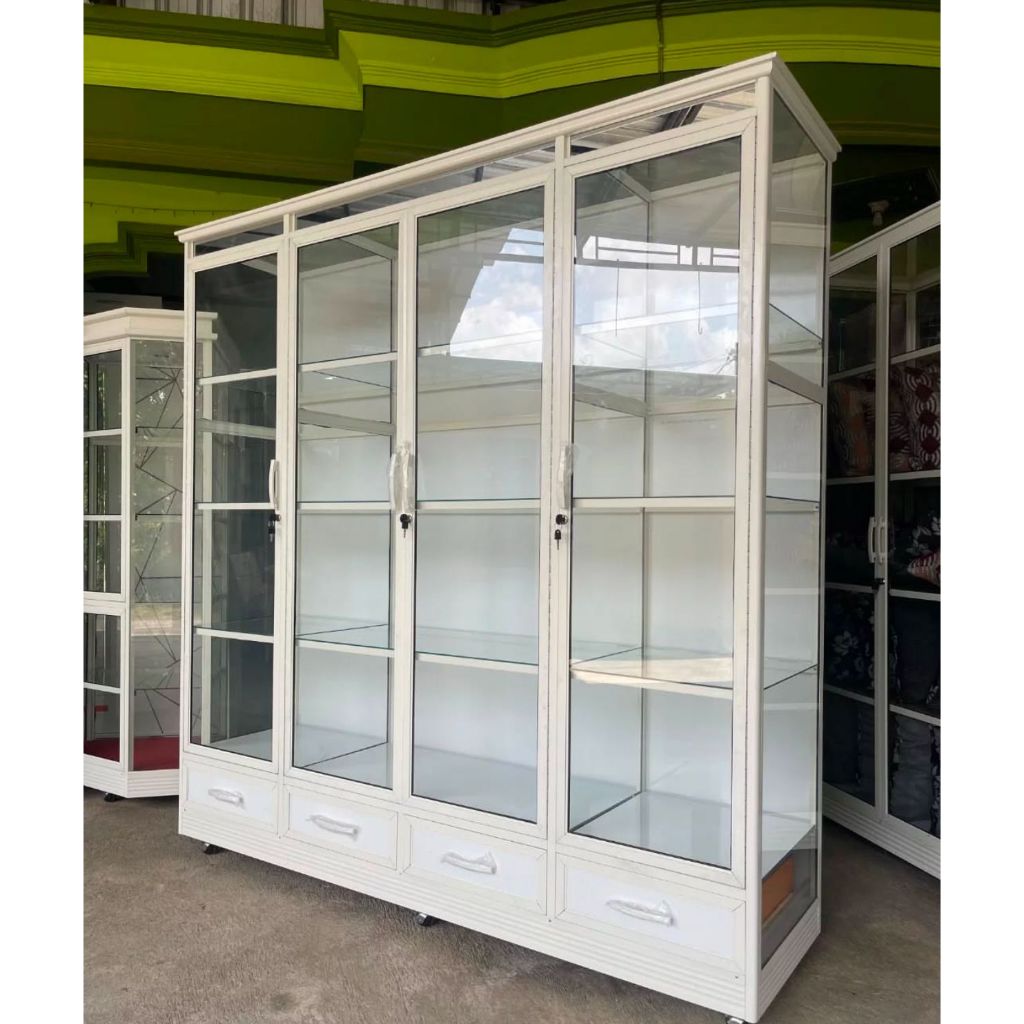 Jual lemari hias aluminium pekanbaru lemari display harga permeter ...