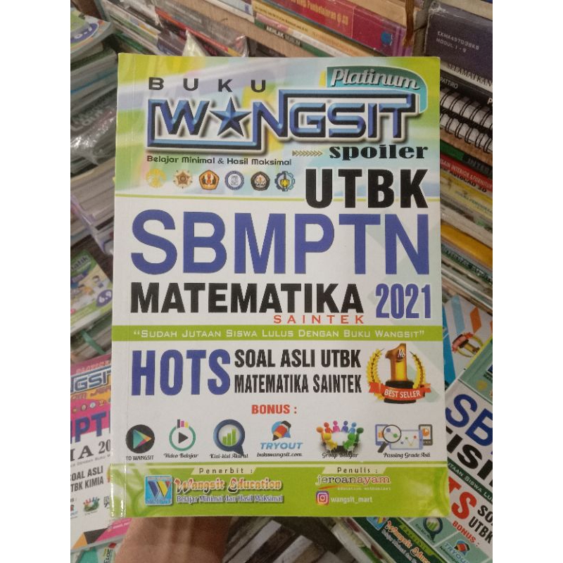 Jual Buku Wangsit UTBK SBMPTN Matematika 2021. | Shopee Indonesia