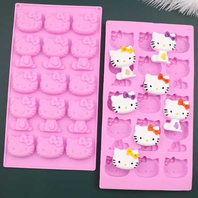 Jual Cetakan Coklat/Cetakan Pudding Hello Kitty Pink | Shopee Indonesia