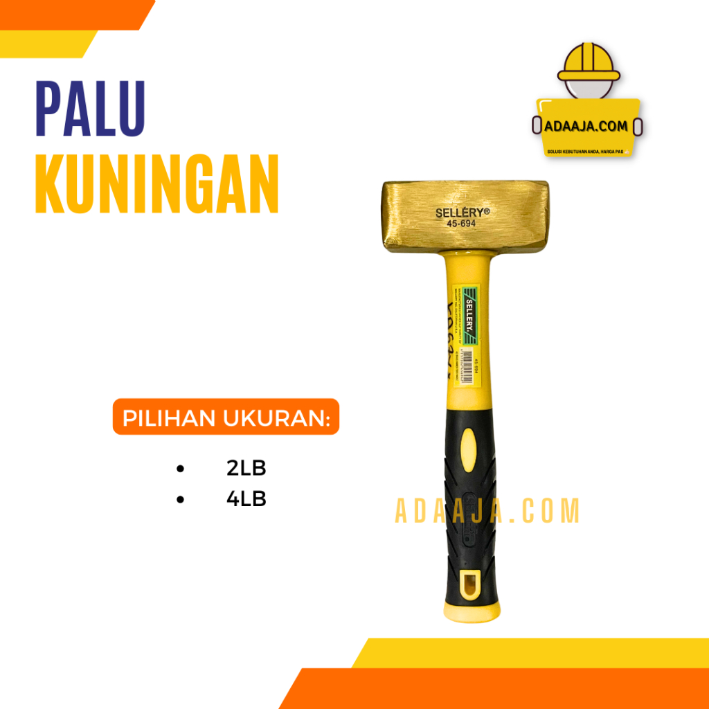 Jual Palu Kuningan Brass Hammer 2 LBS / 4 LBS 1 KG / 2 KG - SELLERY ...
