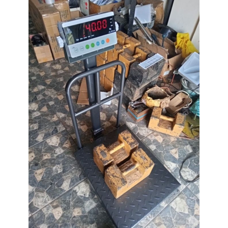 Jual timbangan duduk digital merk alexa kapasitas 500kg size 45x60cm ...