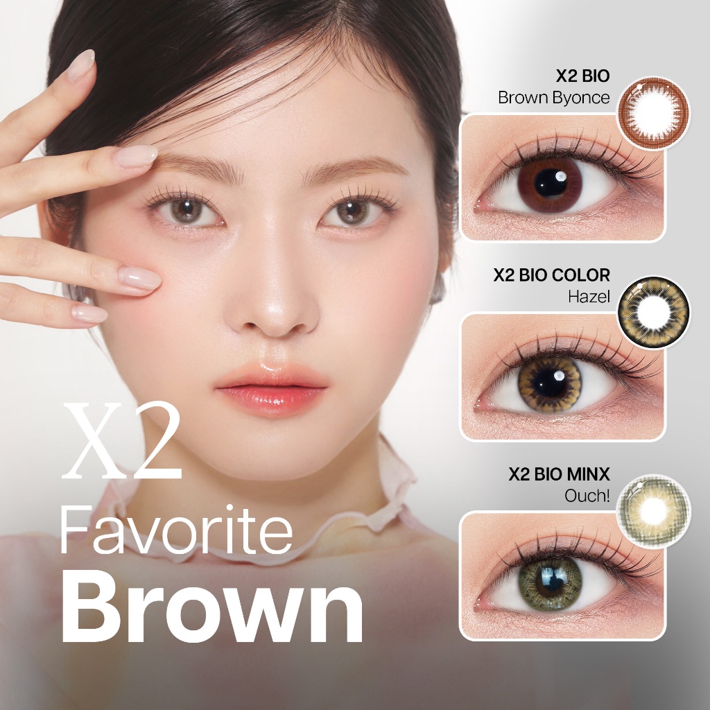 Jual X2 Softlens Brown Series I | Soflens Cokelat | Soflens Minus ...
