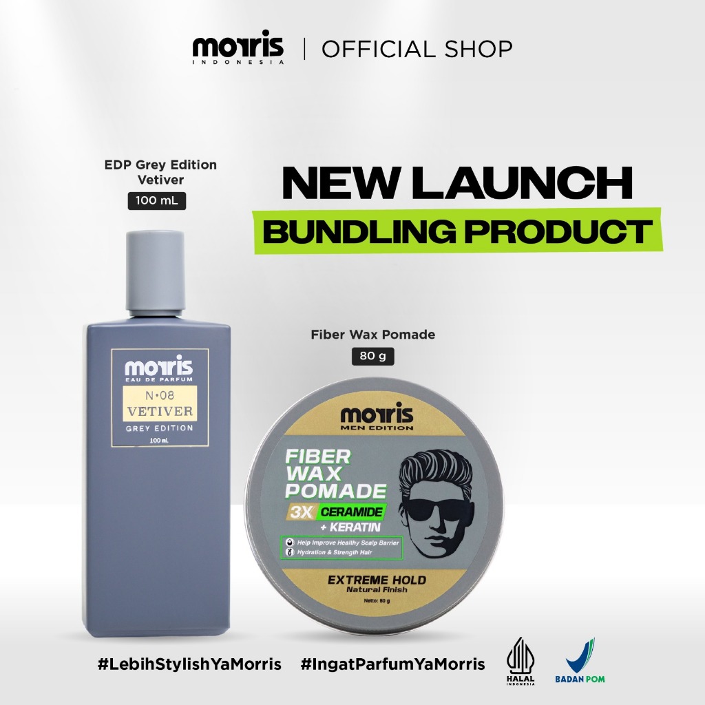 Jual Morris Men’s Grooming Set | Morris Perfume Grey Edition 100ml ...