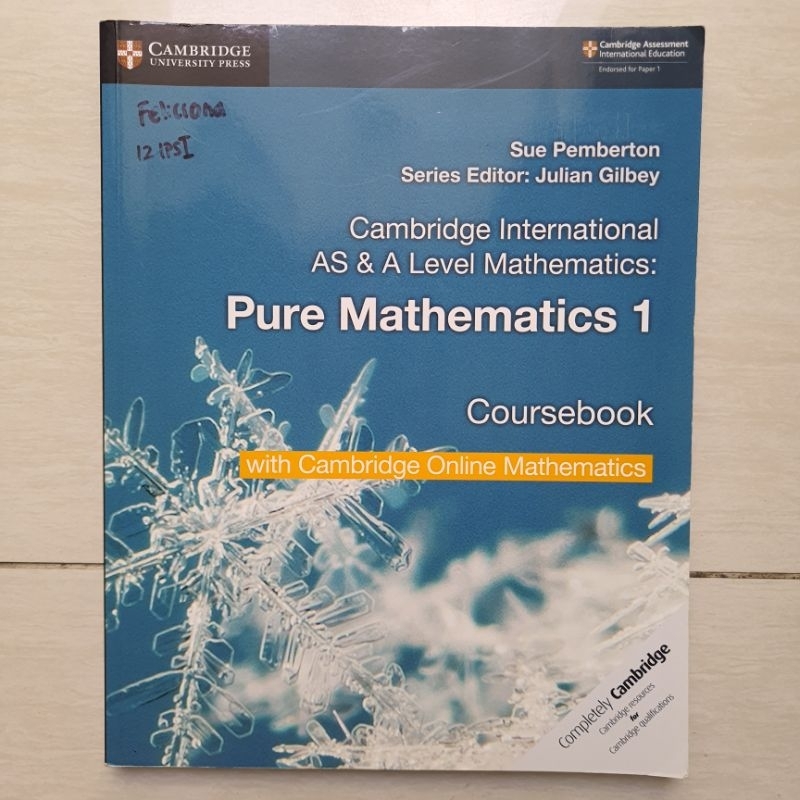 Jual cambridge pure mathematic 1 AS & A level coursebook ori second ...