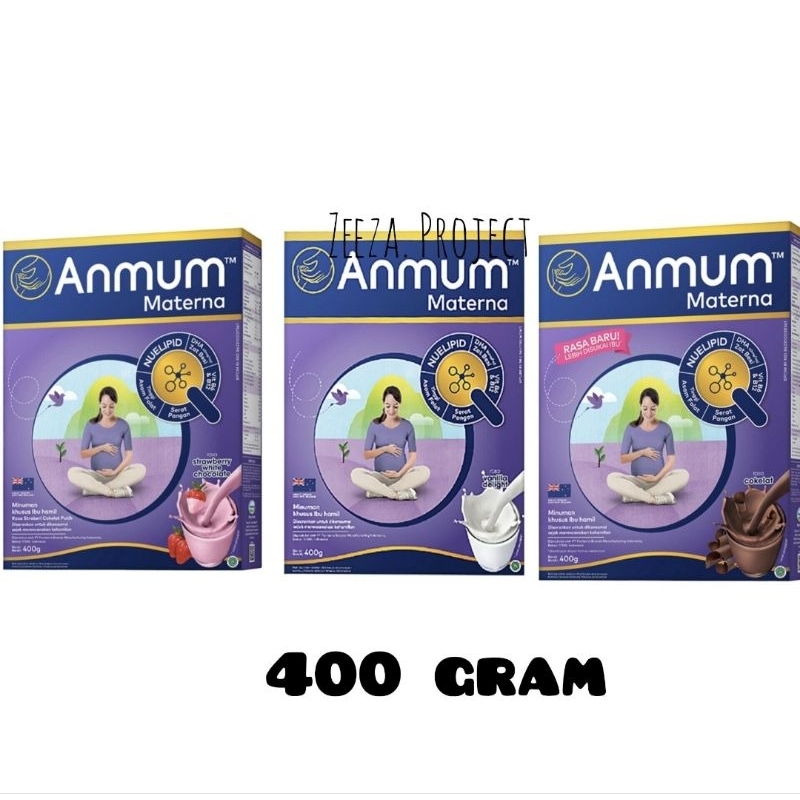Jual Anmum materna susu ibu hamil strawberry cokelat vanila 400 gr | Shopee Indonesia