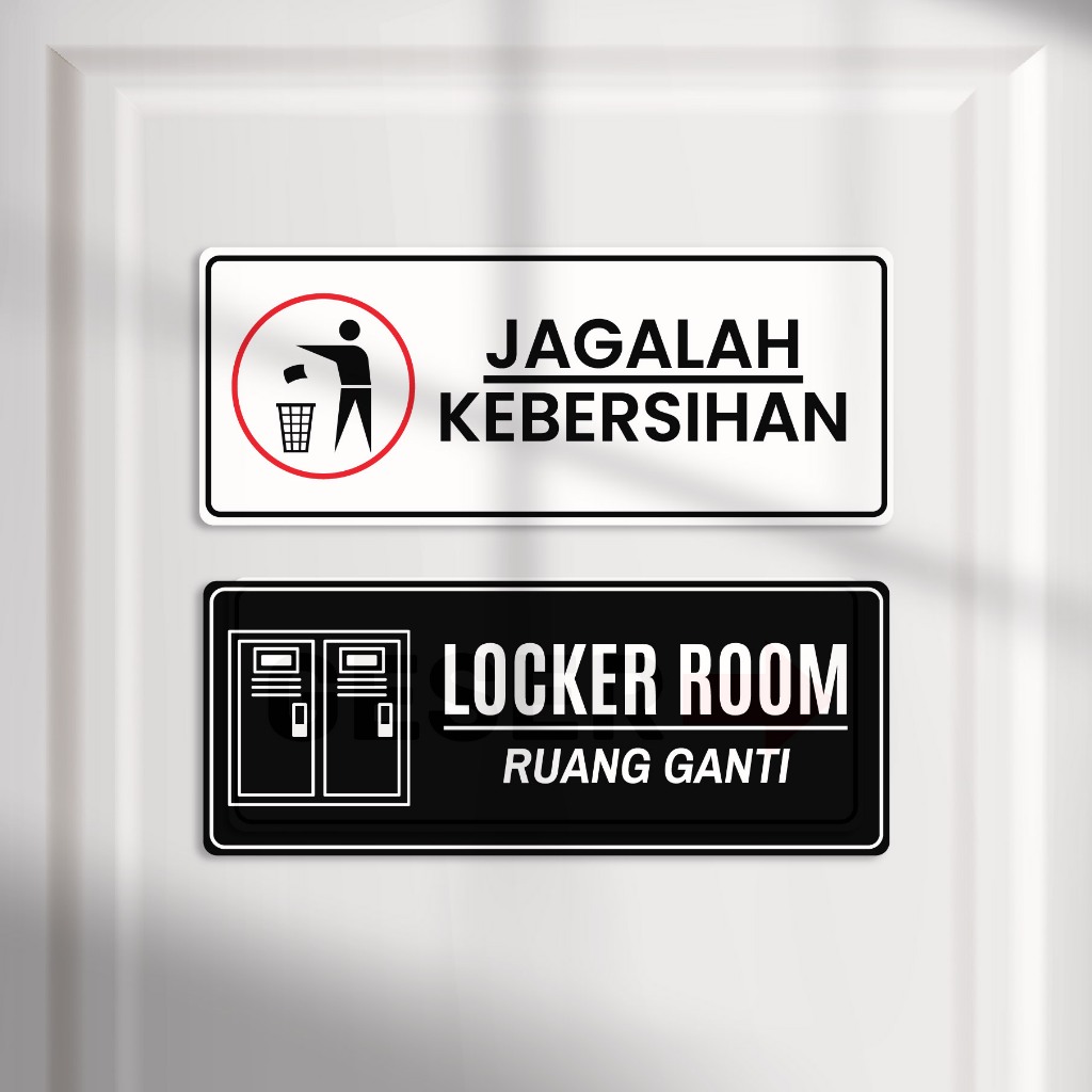Jual Signage Locker Room | Tanda Pintu / Ruangan | Label Ruang Ganti ...