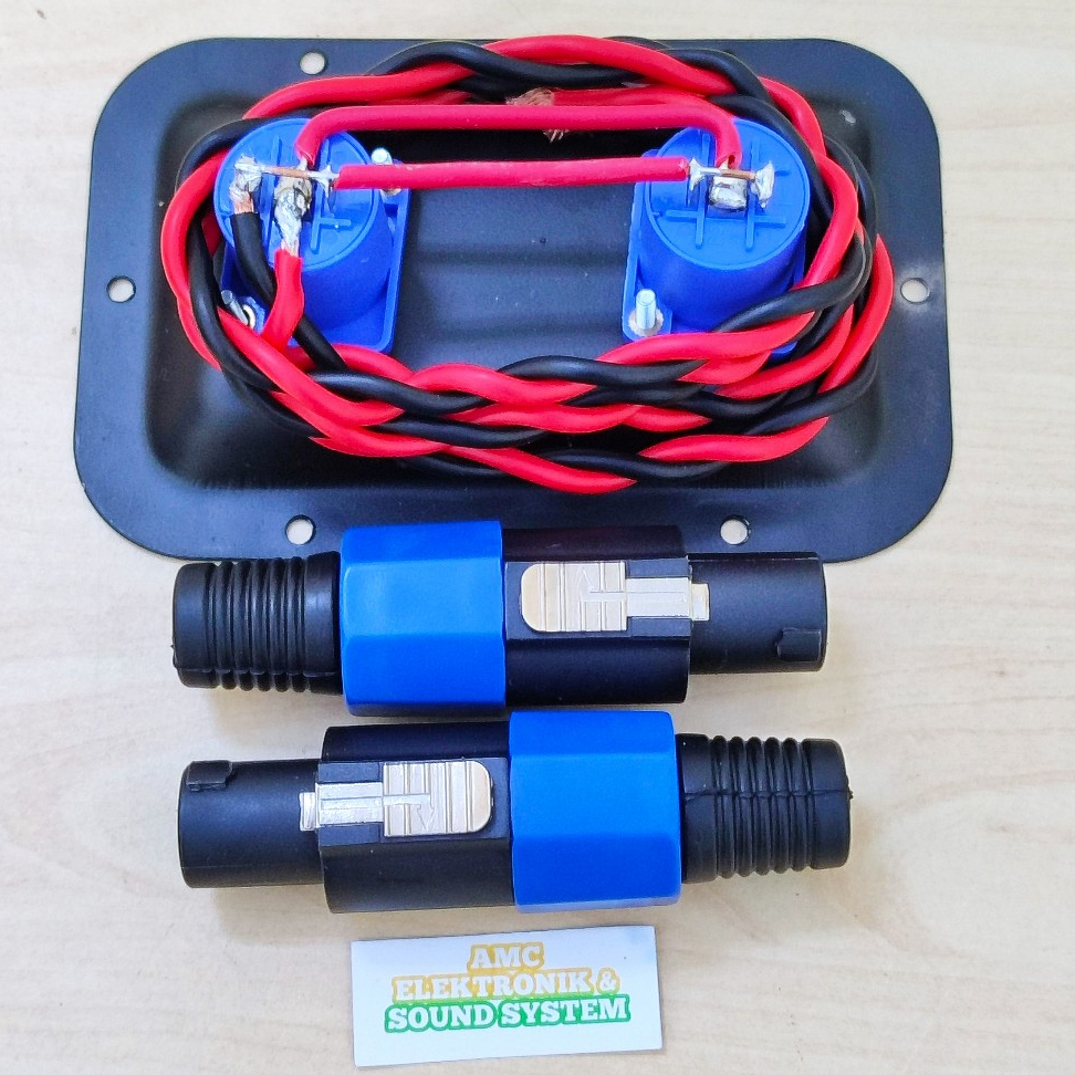 Jual PAKET PLAT SPIKON KECIL KOMPLIT 2 SOCKET SPIKON +2 SPEAKON RIVERA ...