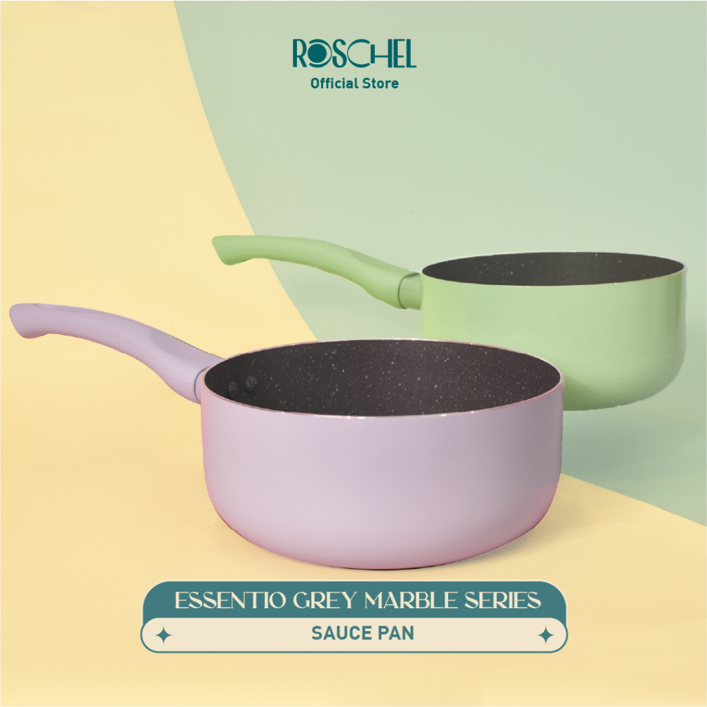 Jual Roschel Essentio Marble Coating Non-Stick Saucepan 16 , 18 cm Susu ...