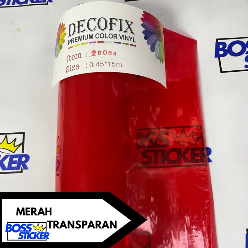 Jual Sticker Merah Transparant - Stiker Merah Transparan - Skotlet ...