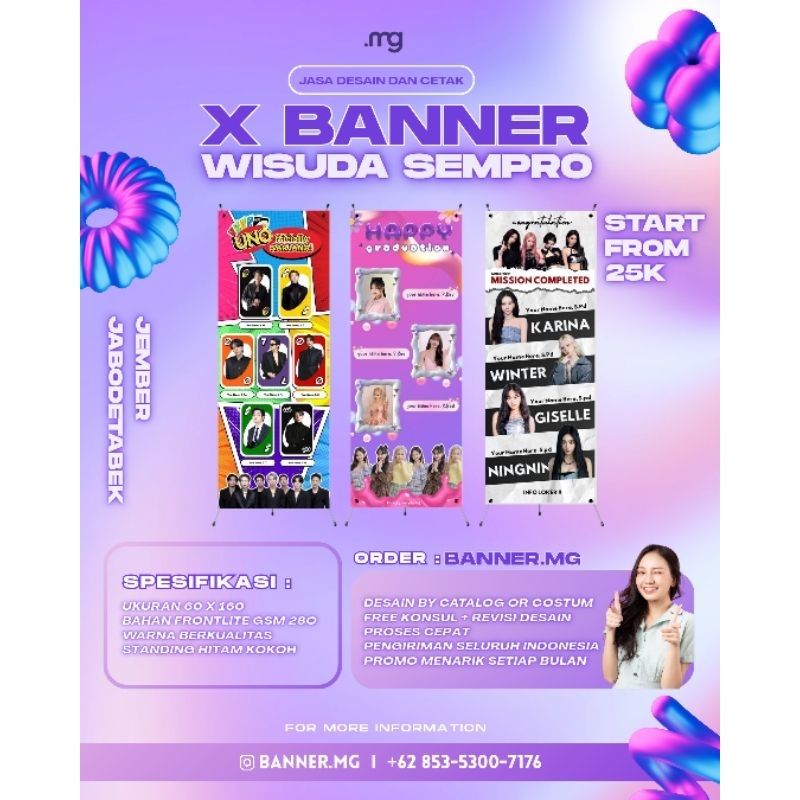 Jual Banner Wisuda Mahasiswa | X Banner Sidang Skripsi Murah | XBanner ...