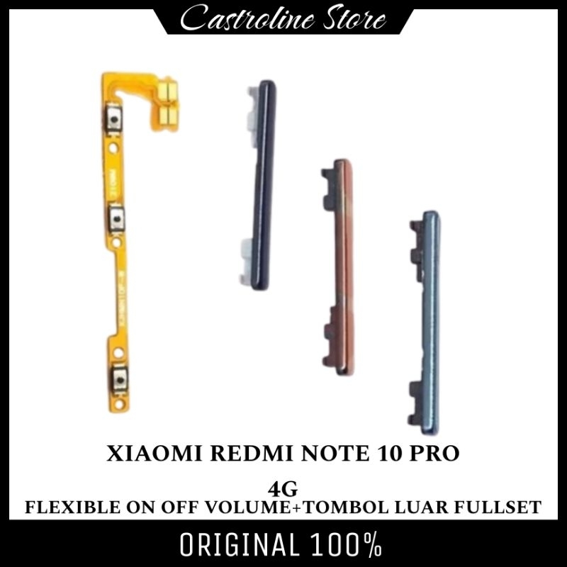 Jual Flexible On Off Volume + Tombol Luar Xiaomi Redmi Note 10 Pro 4G (FULLSET) | Shopee Indonesia