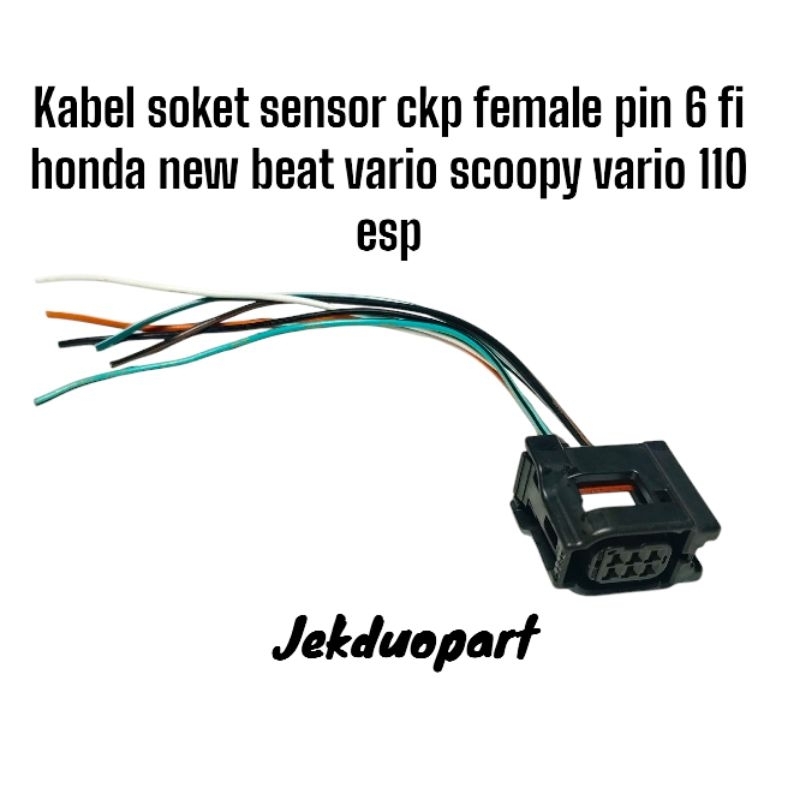 Jual Kabel soket sensor ckp female pin 6 fi honda new beat vario scoopy ...